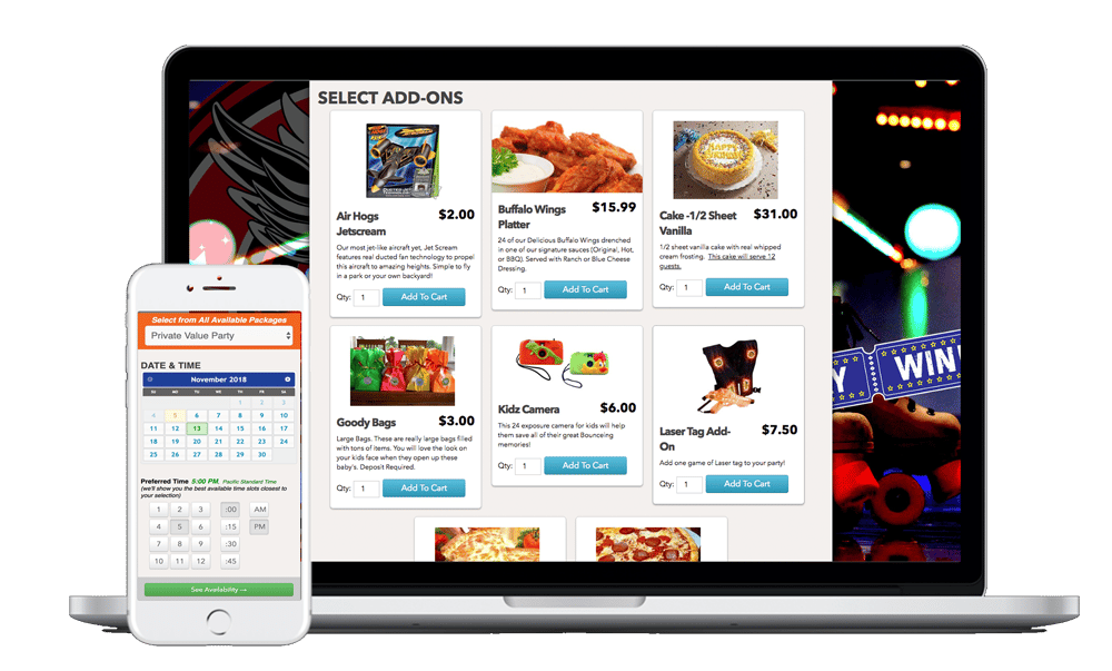 Online Party Booking and Online Event Booking