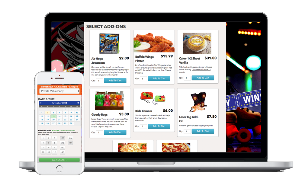 Online Party Booking and Online Event Booking