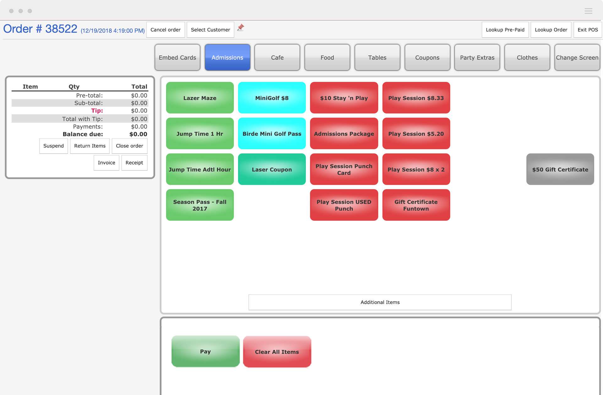 Party Center Software Features